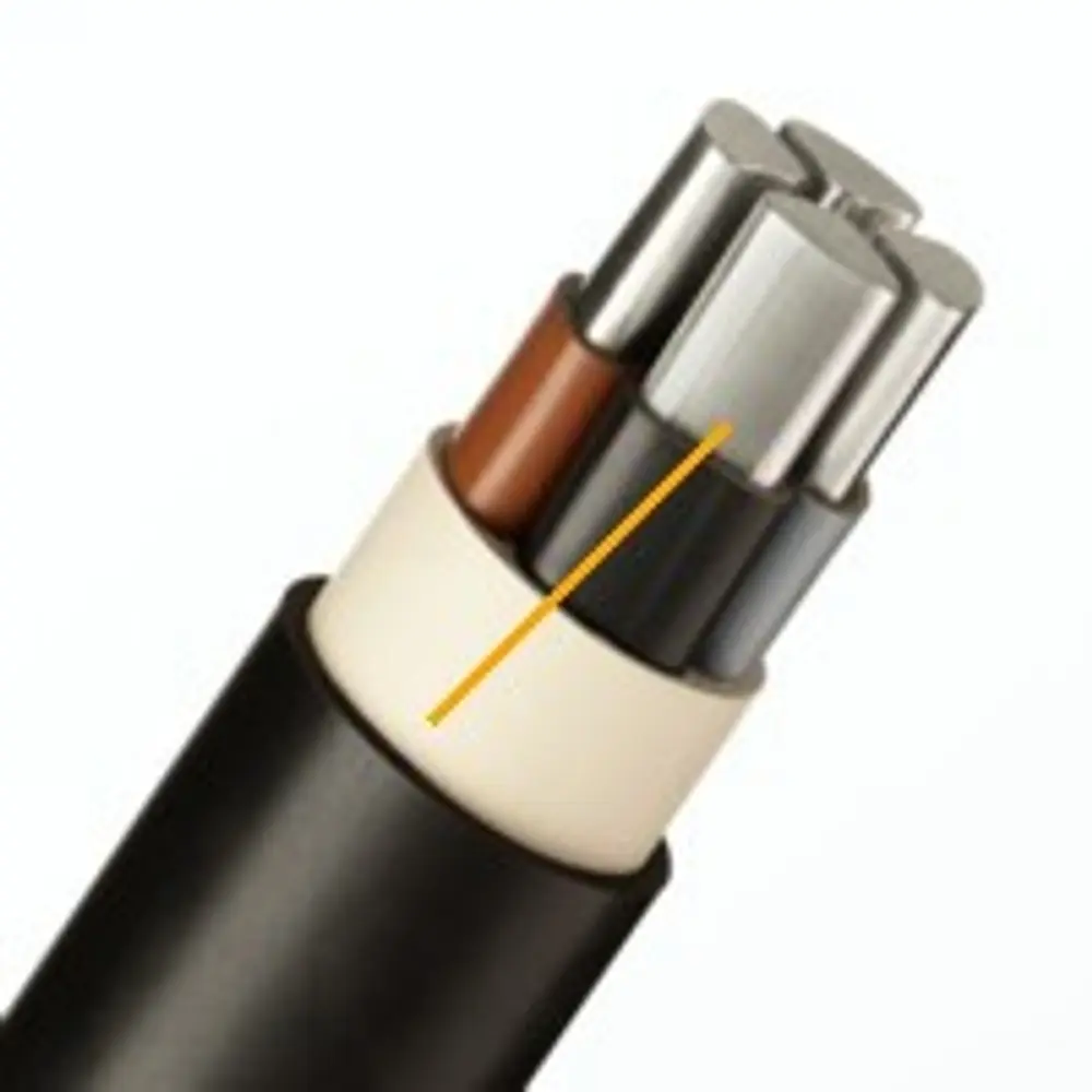 PVC-Aluminium-Starkstromkabel 240 mm² NAYY-J4X240SEALU Meterware ...