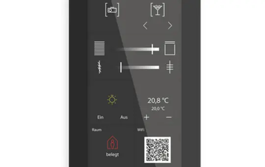 MDT BE-GTSP6TS.01S KNX Glas Touch Smart Plus | glas schwarz online kaufen im Voltus Elektro Shop