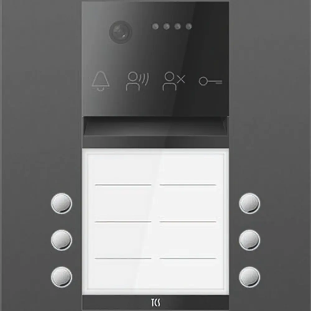 TCS AVU400206-0017 IP Video Außenstation UP PRO PES 6 Tasten, 1 Spalte ...