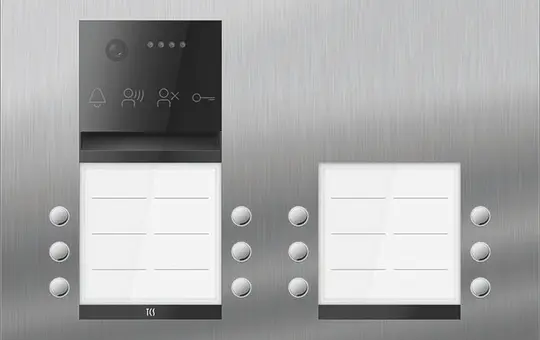 TCS AVU400412-0030 IP Video Außenstation UP PRO PES 12 Tasten, 2 ...