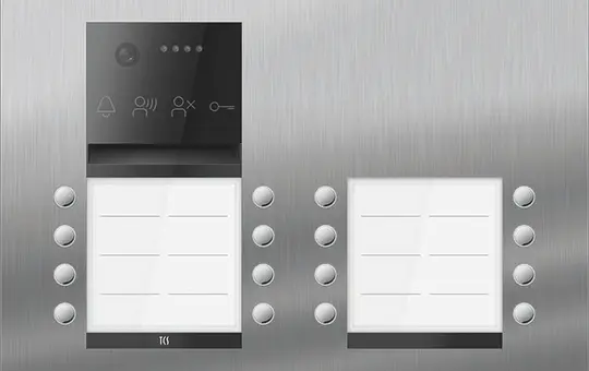 TCS AVU400416-0030 IP Video Außenstation UP PRO PES 16 Tasten, 2 ...