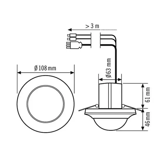 ESYLUX EP10428890 DALI-2 Präsenzmelder PD-C 360°, 8 m, Deckeneinbau ...